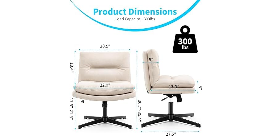 Darkecho Office Fabric Ultra-Soft Desk Chair