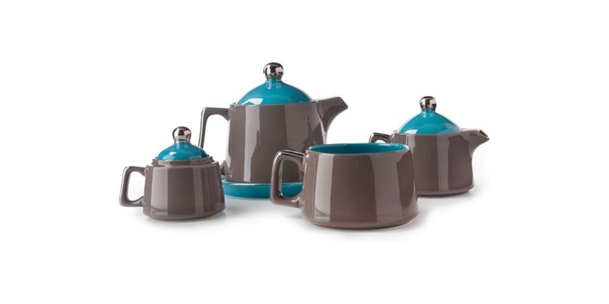Tea Tower for 1 - Brown/Teal