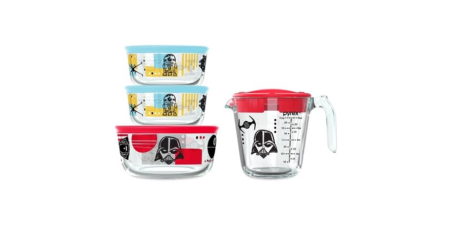 Pyrex Star Wars 8-piece Glass Prep Set