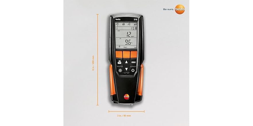 testo 310 Combustion Analyzer Kit with Printer