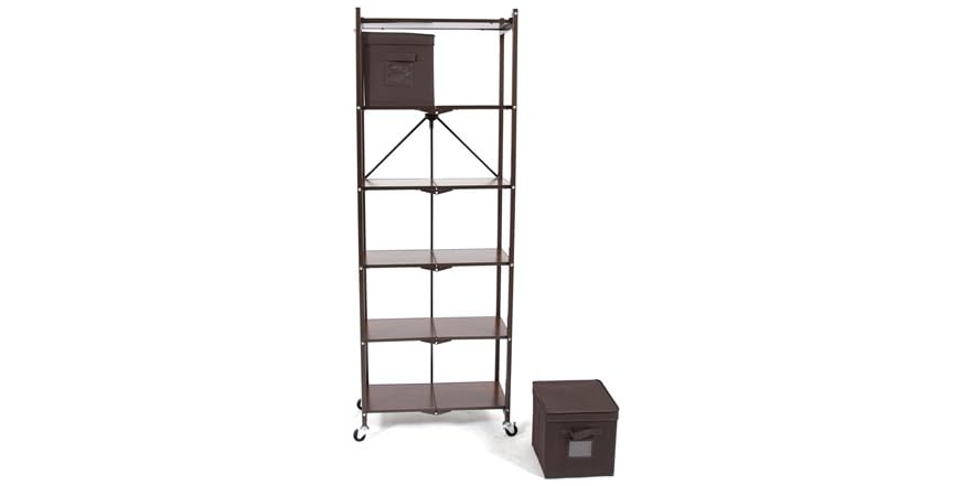 6-Tier with Wood Shelves