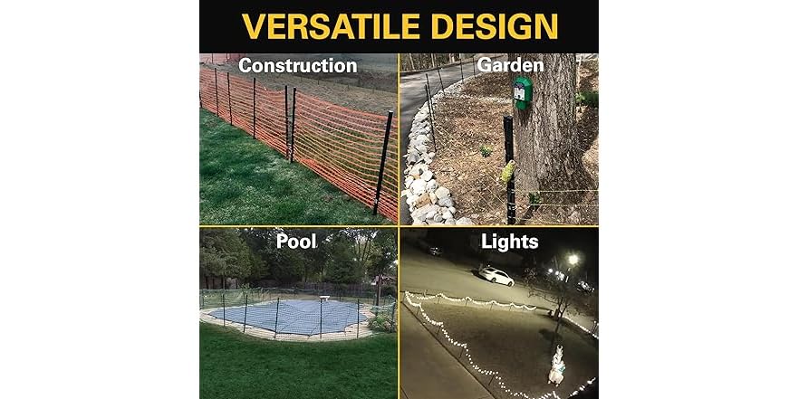 Zareba A-48B 4-Foot Step-in Electric Fence Posts
