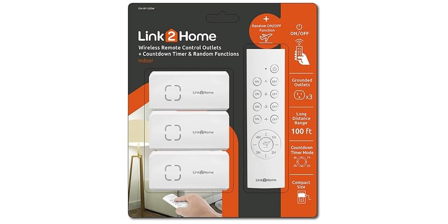 Remote Control Power Outlet (3-Pack)