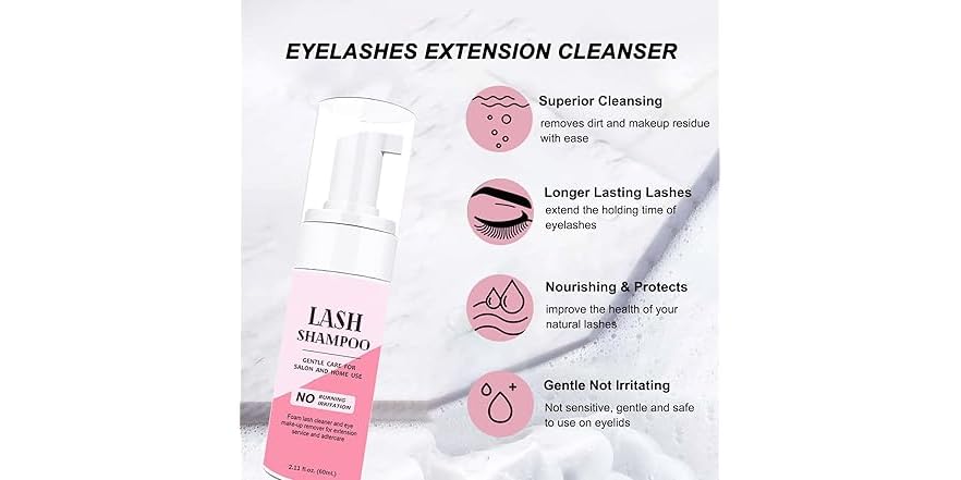 2 Pack Eyelash Cleanser Kit