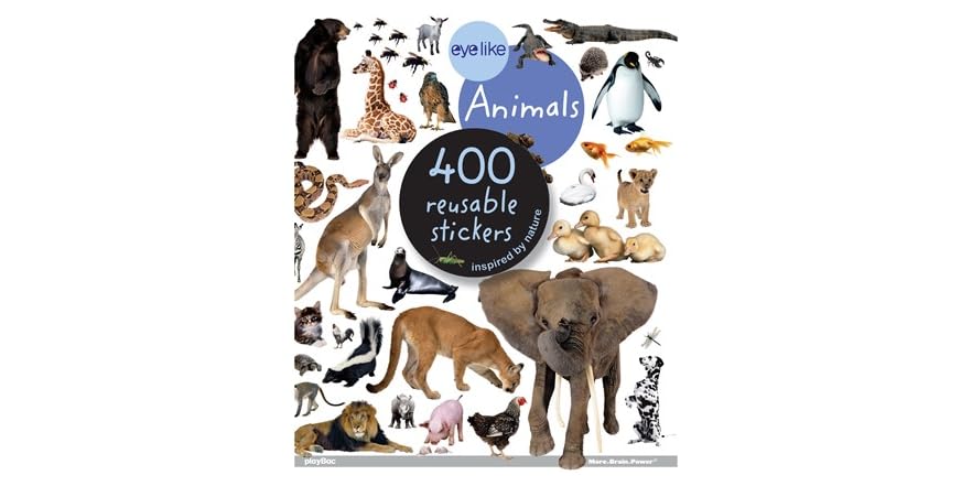3-Pack Eyelike Stickers Books - 2 Choices