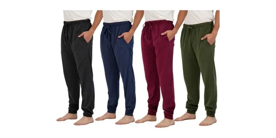 (4-Pack) Men's Lounge Joggers (S - 3XL)