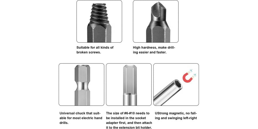 EasyOut Damaged Screw Extractor Kit