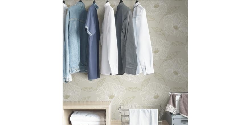 Dove Floweret Peel & Stick Wallpaper