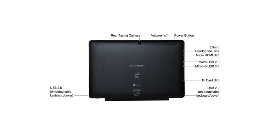 NuVision 11" Full-HD Quad-Core Detachable Tablet