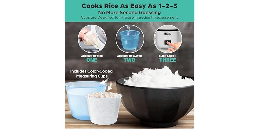 Rice Robot Personal Rice Cooker 1 Quart (Open Box)