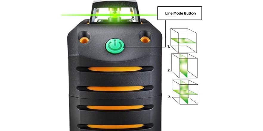 MOTORHEAD 360-Degree Cross-Line Laser Level Kit
