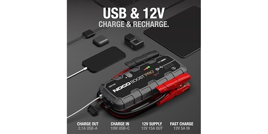 NOCO Boost Pro GB150 3000A UltraSafe Car Battery Jump Starter