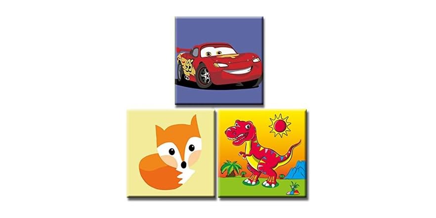 3 Pack Paint by Number Kits for Kids