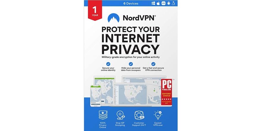 NordVPN Internet Privacy Software
