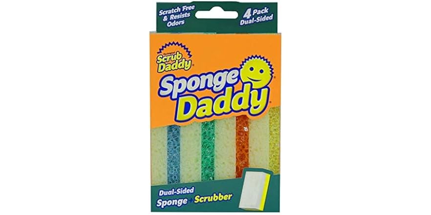 Scrub Daddy, Sponge Daddy - Dual Sided 4ct.