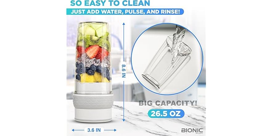 Bionic Blade 6Pc Personal Blender 26oz