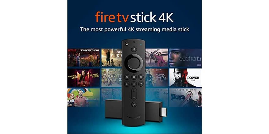 (NEW) Fire TV Stick 4K (1st Gen) streaming device with Alexa Voice ...