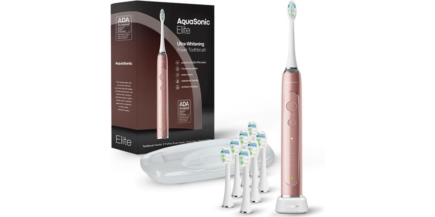 AquaSonic Elite - Ultra-Whitening Toothbrush