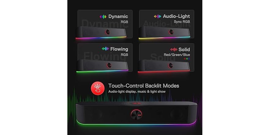 Redragon GS560 RGB Desktop Soundbar (Open Box)