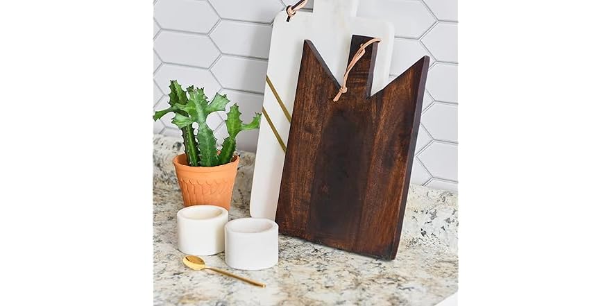 Main + Mesa Geometric Wood Cutting Board