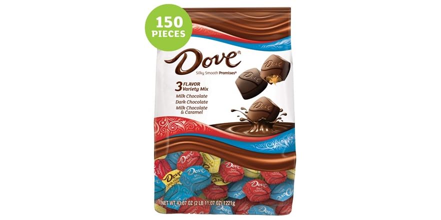 DOVE PROMISES Mix Chocolate Candy, 150ct