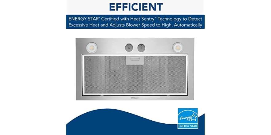 Broan® 21-Inch Custom Range Hood Power Pack, 450 Max Blower (Open Box)