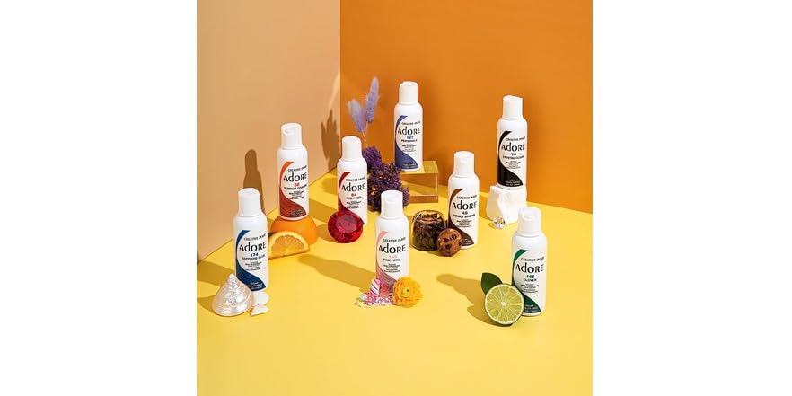 Adore Semi Permanent Hair Color - Vegan and Cruelty-Free Hair Dye - 4 ...