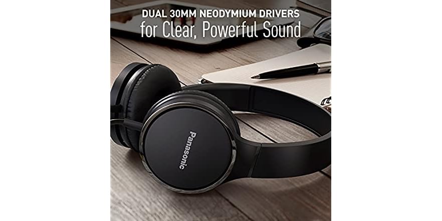 Panasonic On-Ear Stereo Wired Headphones