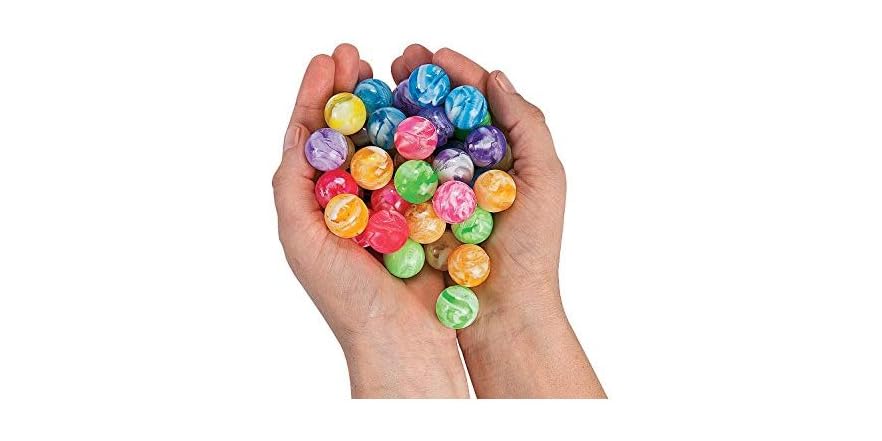 Mini Neon Swirl Bouncing Balls