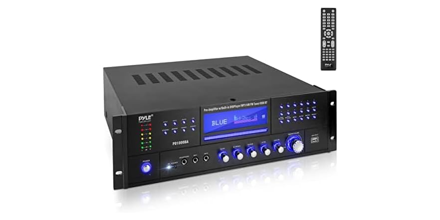 Pyle 4-Channel 1000W Wireless Bluetooth Power Amplifier