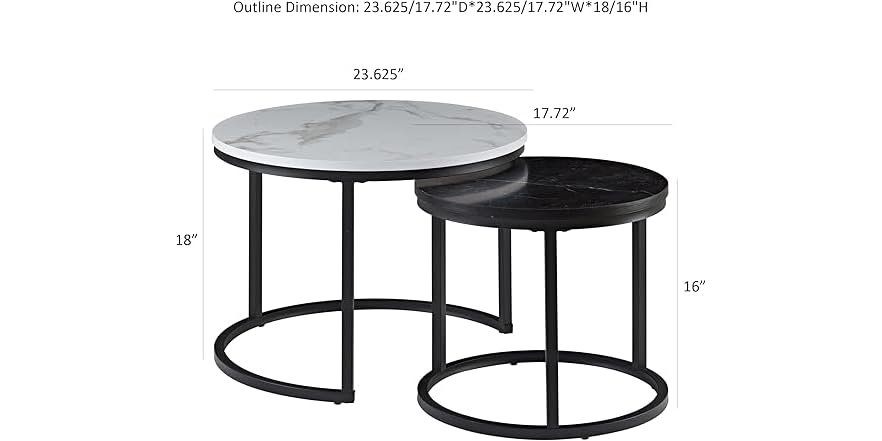 Ball & Cast Modern Nesting Coffee Table