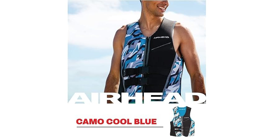 Airhead Men's CAMO Life Jacket Medium