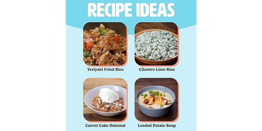 Tasty Mini Rice Cooker, 1.5-Quart, Aqua