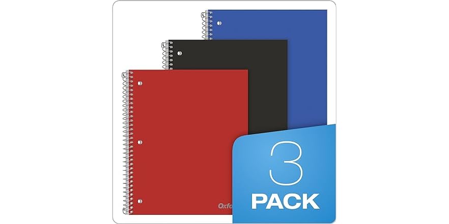 Tops Oxford Spiral Notebooks, 1 Subject