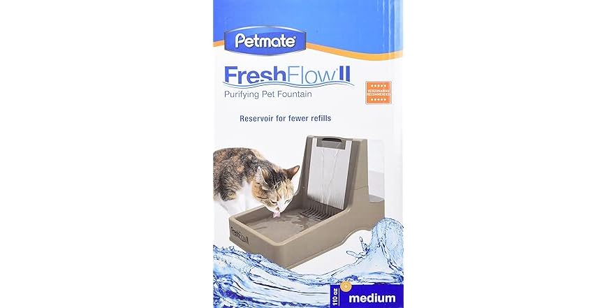 Petmate Fresh Flow II Fountain 110Oz