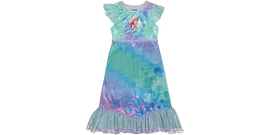 Disney Girls' Ariel Mermaid Nightgown