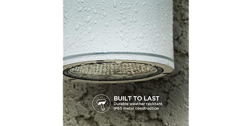LED Modern Wall & Porch Sconce Light, 2-Pack