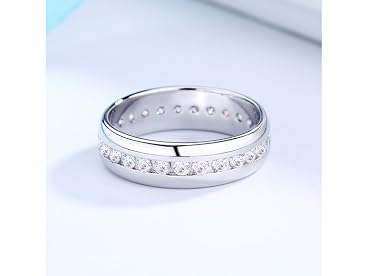 Channel Set Crystal Band