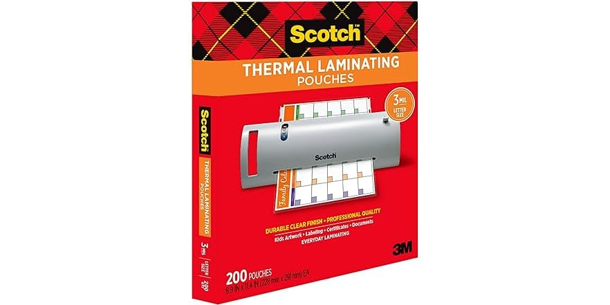 Scotch Thermal Laminating Pouches 1200 Pack