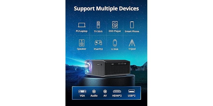 MiTecHPro B0BXN9VT3F Projector (Open Box)