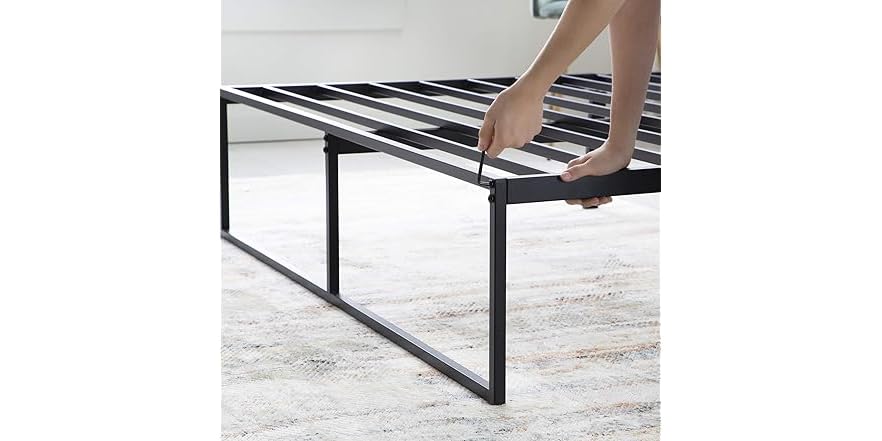 Linenspa Metal Platform Bed Frame, Queen