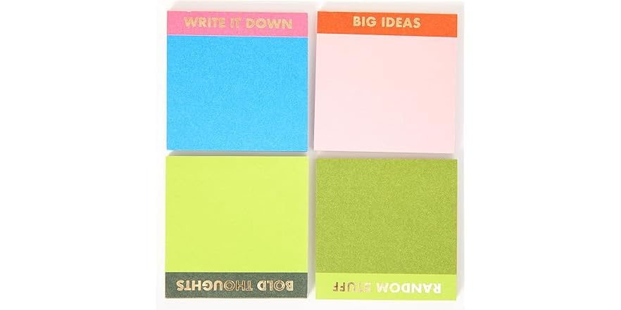 C.R. Gibson Mini Notepad Set 4-Pack