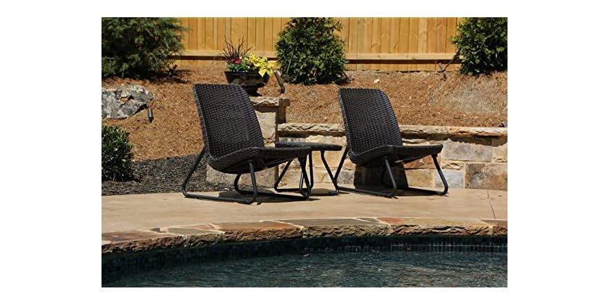Keter Rio 3 Piece Resin Wicker Set