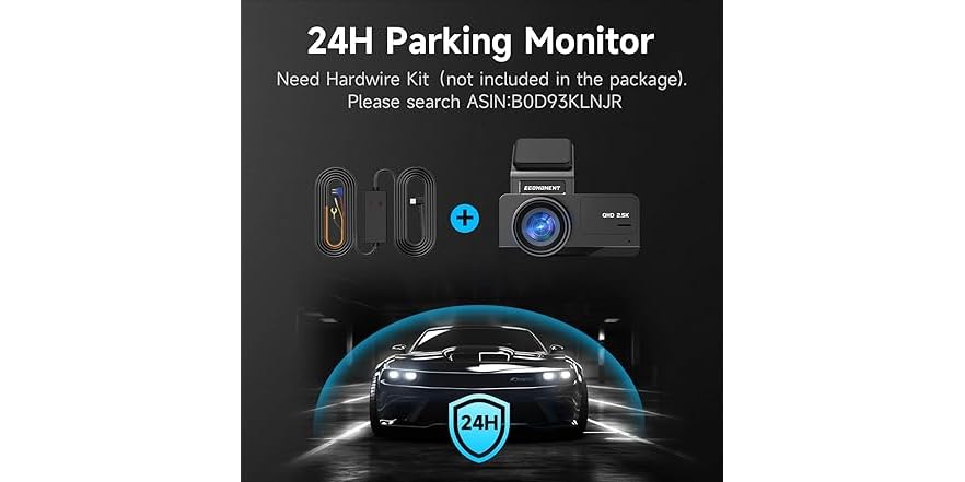 (NEW) S70 Dash Cam Front and Rear | 2.5K Dual Dash