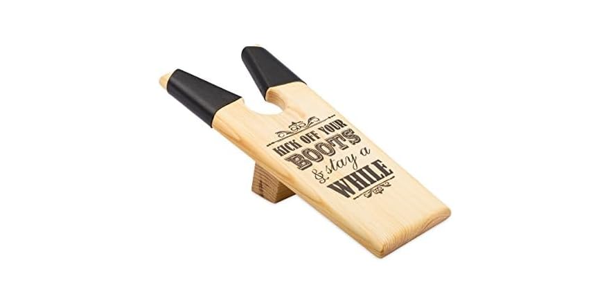 BootJack and Jill Wooden Pine Boot Jack