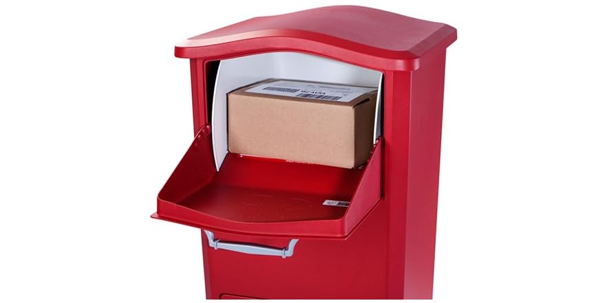Elephantrunk Parcel Drop Box, Red