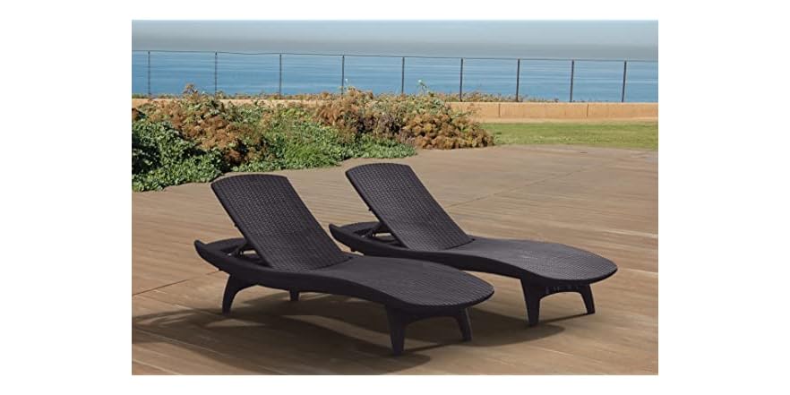 Keter Set of 2 Pacific Sun Lounge