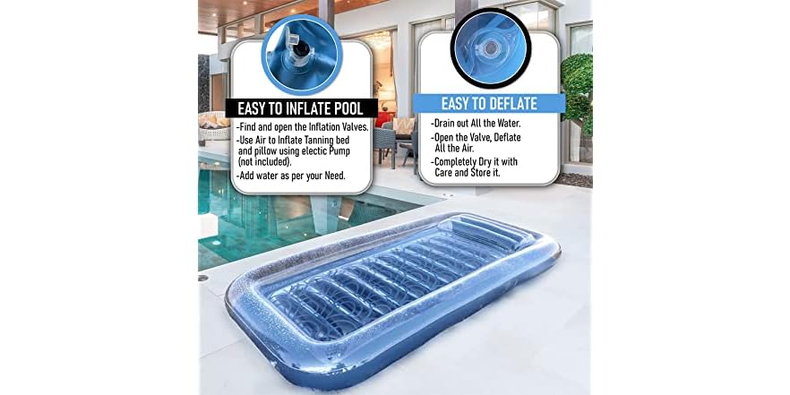 Inflatable Adult Tanning Pool Suntan