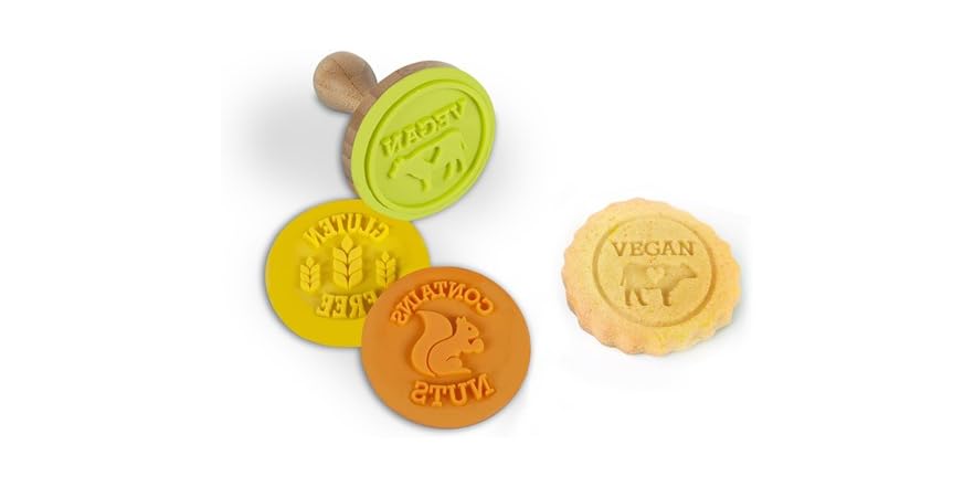 Food Allergy Cookie Stamps, Set of 3