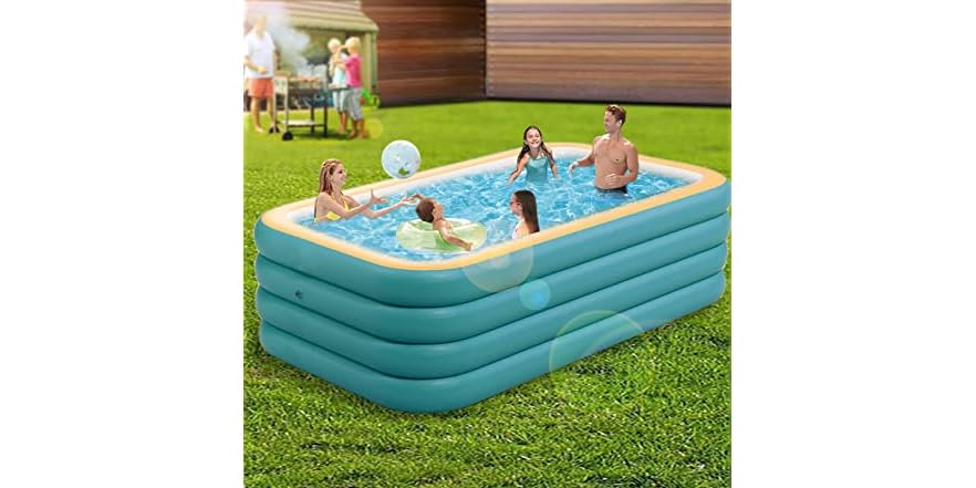 Above Ground Inflatable Pool, 10'